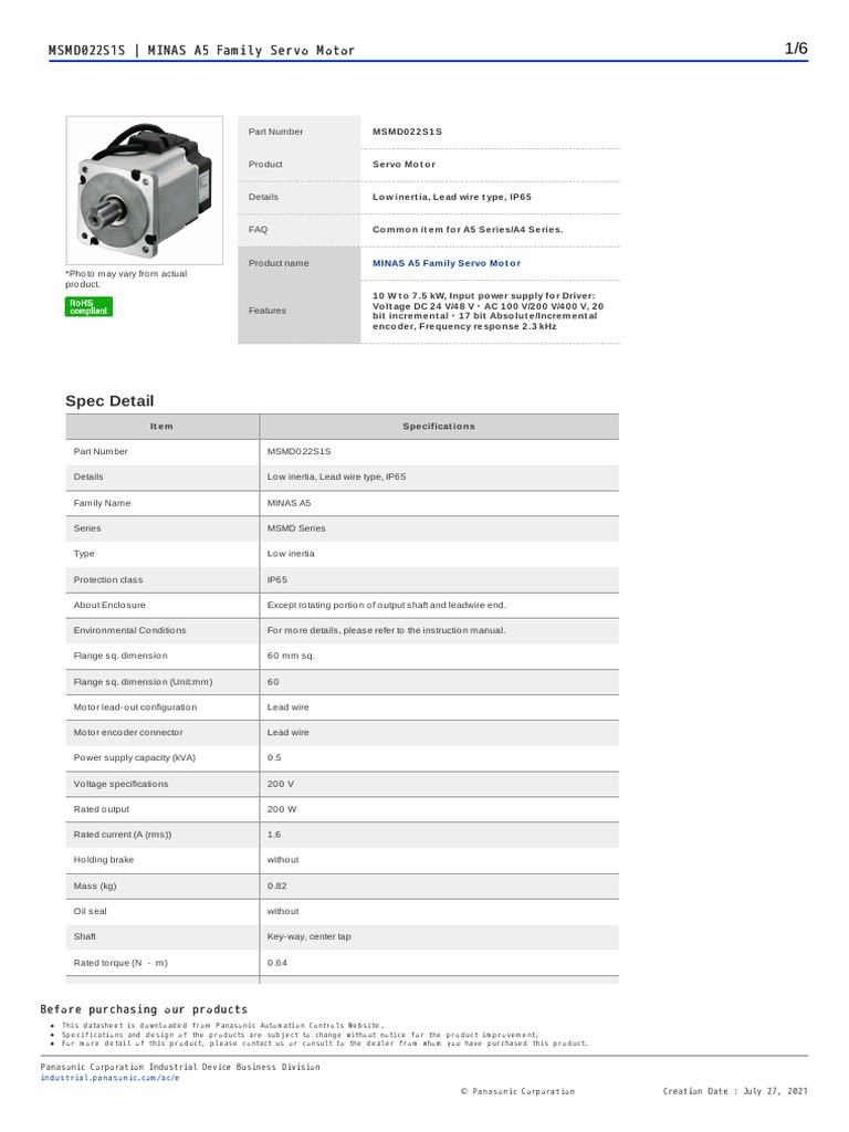 MSMD022S1S | PDF