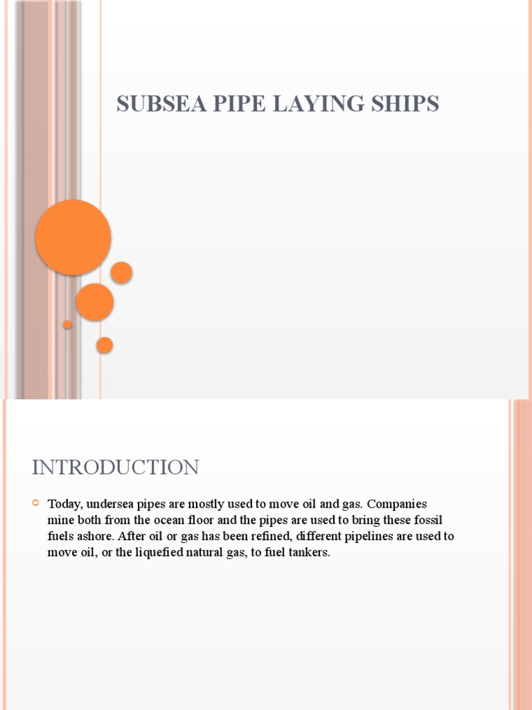 Subsea Pipe Laying Ships | PDF | Watercraft | Shipping