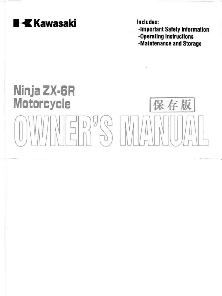 2000 Kawasaki Ninja ZX 6r 12 | PDF