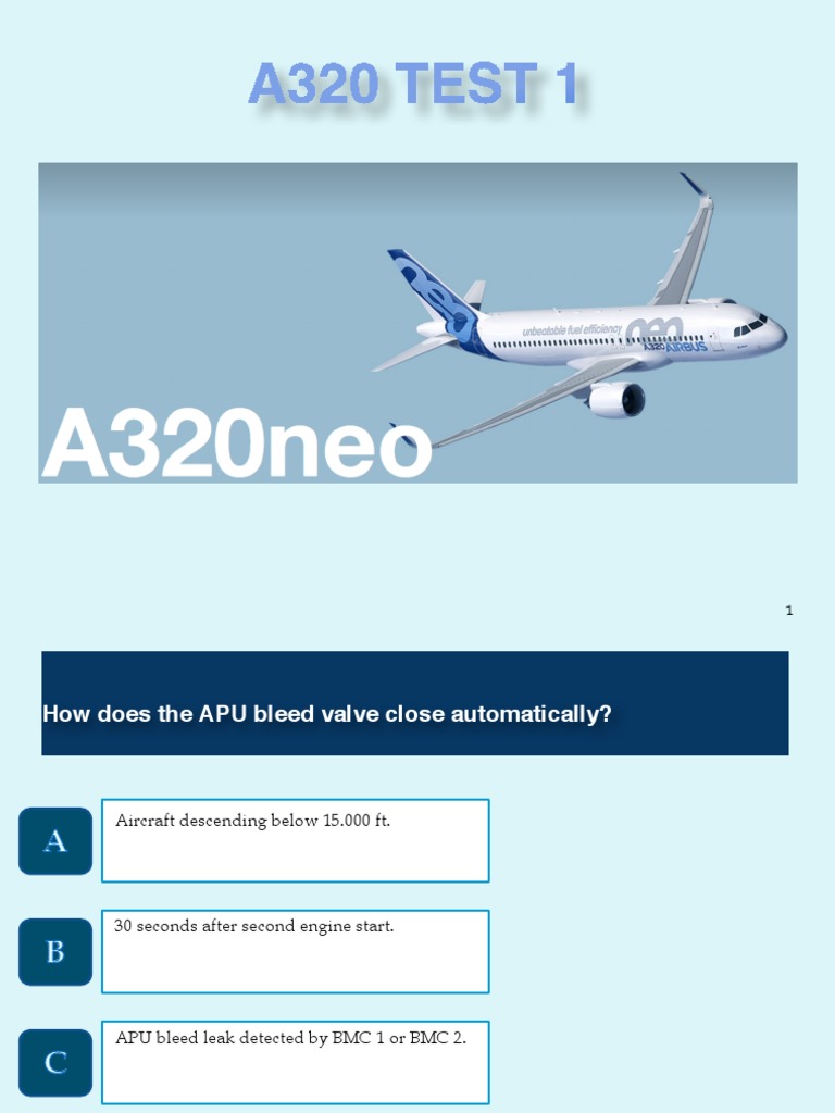 A320 CBT Test 1 PDF | PDF | Alternating Current | Manufactured Goods