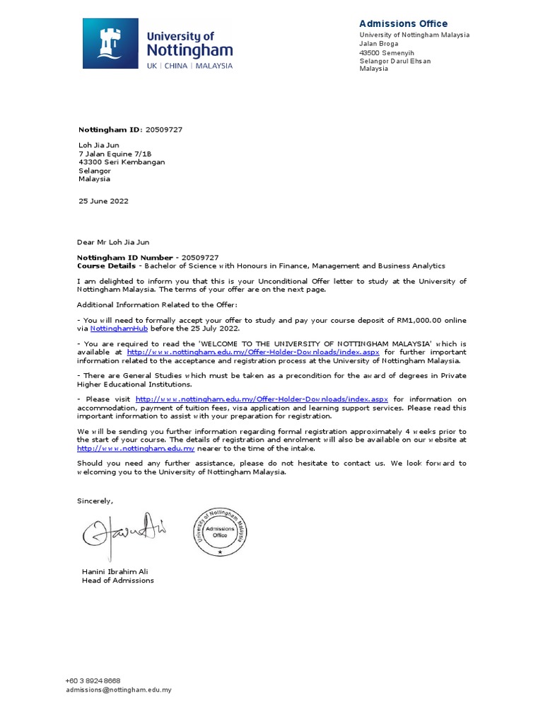 Offer Letter PDF | PDF