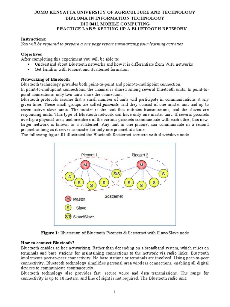 DIT 0411 Mobile Computing Lab 5 - WPAN Setup | PDF | Bluetooth ... DIT 0411 Mobile Computing Lab 5 - WPAN Setup | PDF | Bluetooth ...