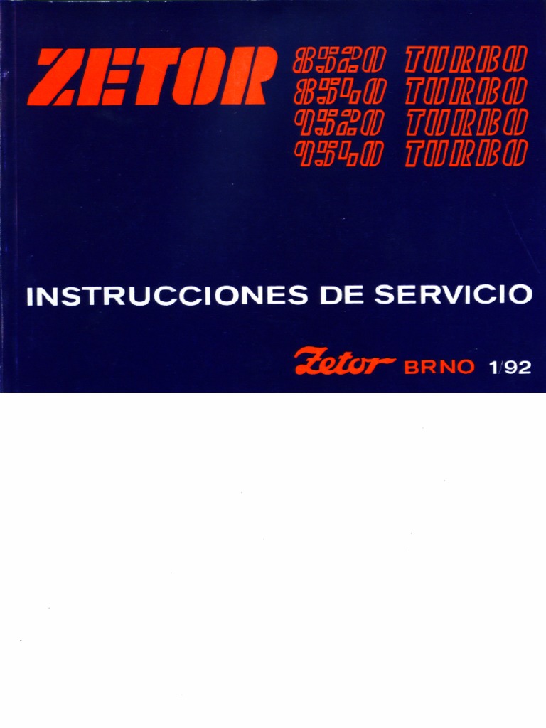 Zetor 9540 | PDF