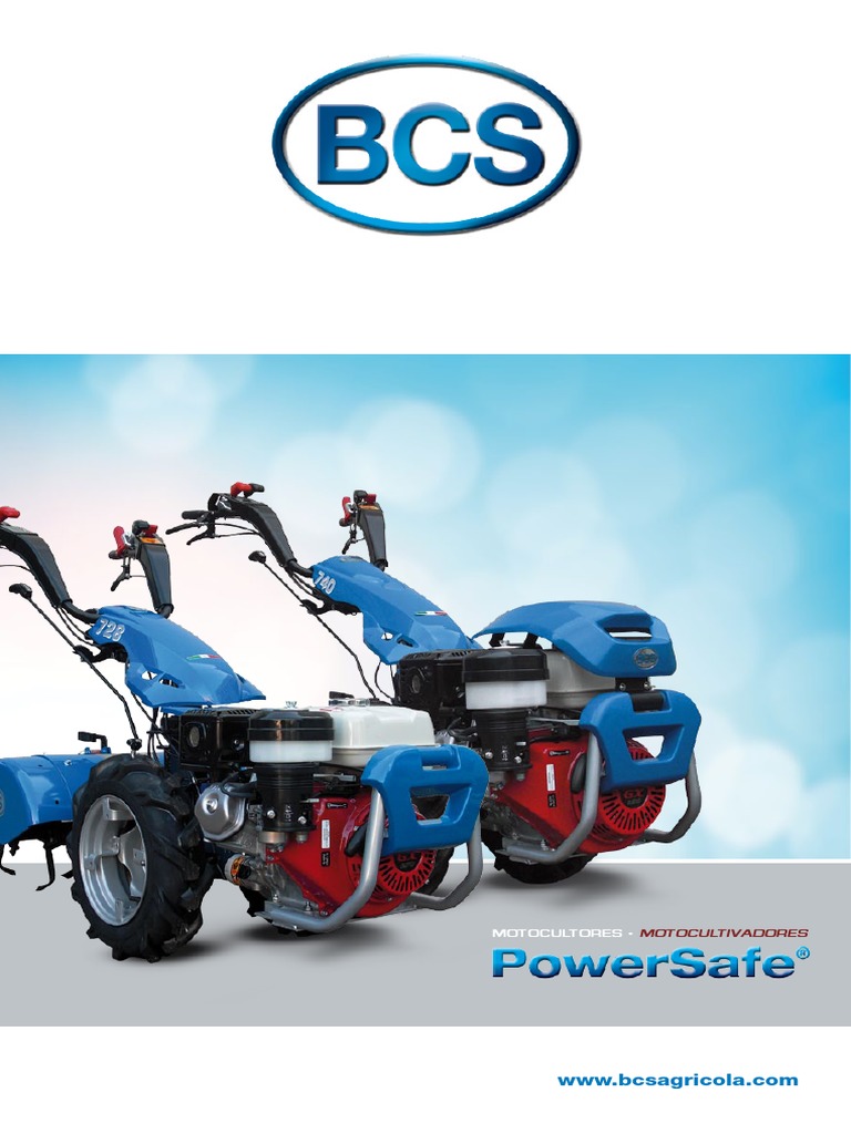 BCS Motocultores Powersafe LATAM 12-2015 | PDF | Máquinas | Ingeniería ...