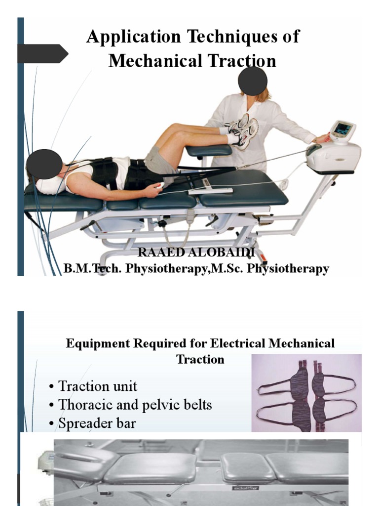 Application Technique Traction PDF | PDF | Vertebral Column | Pelvis