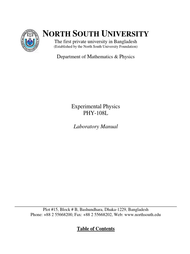 Phy108 Lab Manual PDF | PDF | Resonance | Electromagnetic Induction