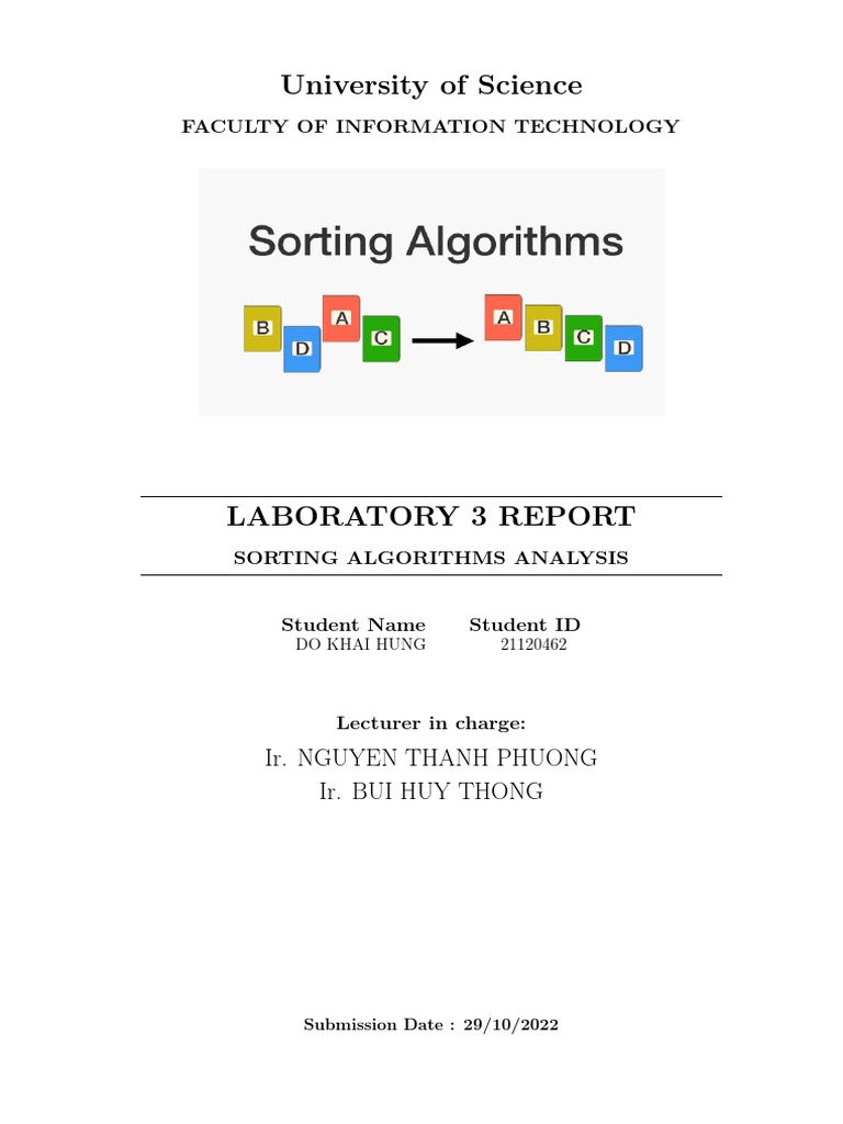 Lab3 Report-7 PDF | PDF | Algorithms And Data Structures | Computer Programming