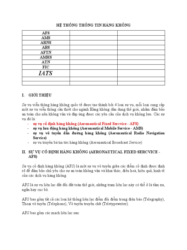 HỆ THỐNG THÔNG TIN HÀNG KHÔNG | PDF