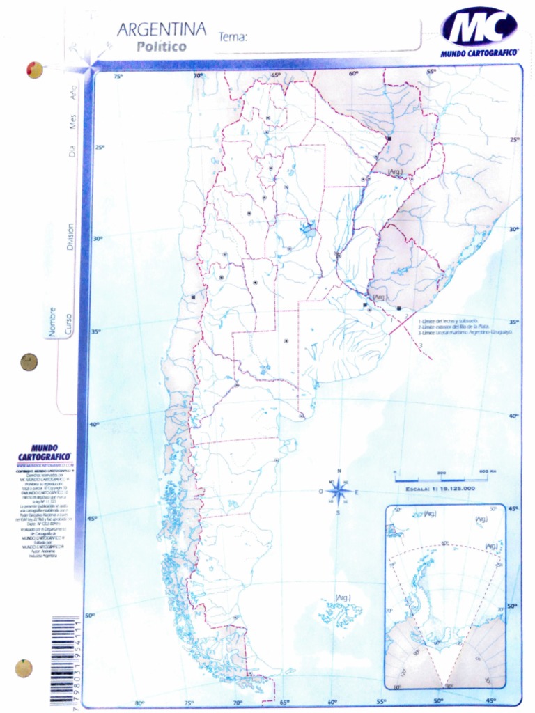 Mapa de Argentina Político PDF | PDF