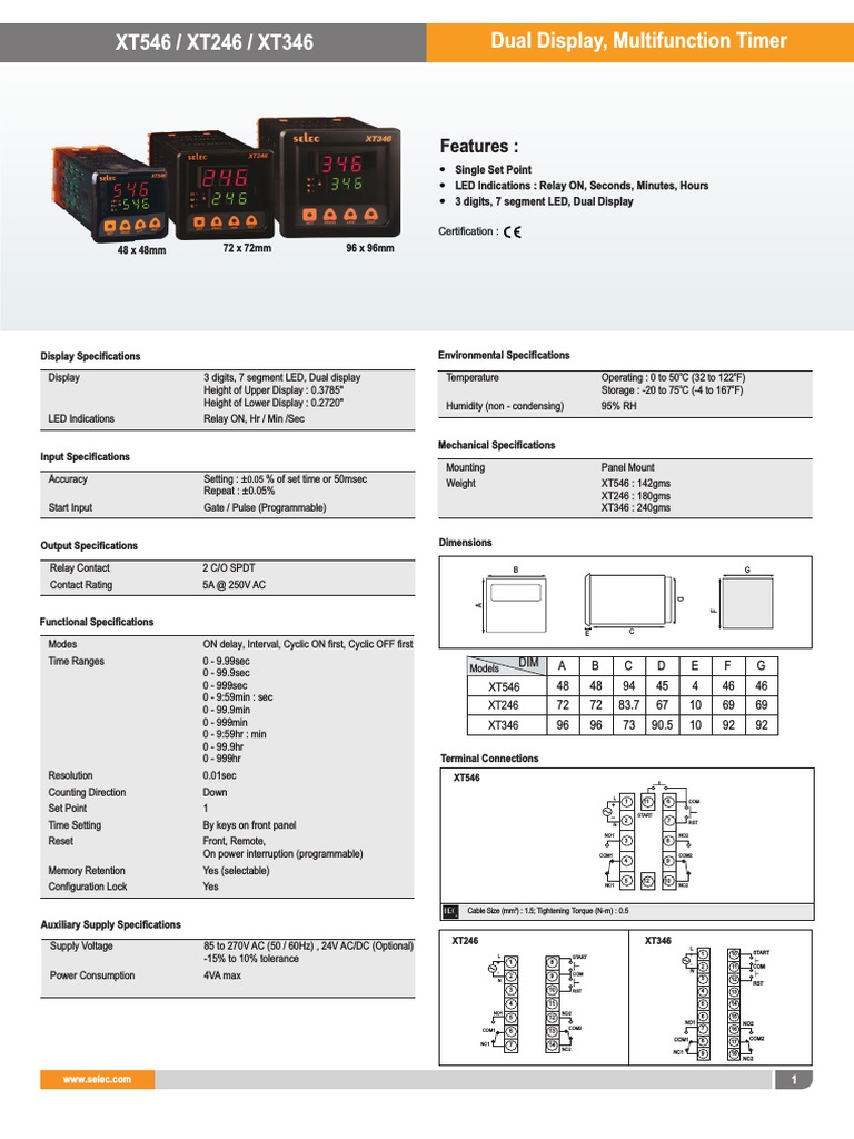 XT546 Datasheet | PDF | Materials Science | Electrical Components