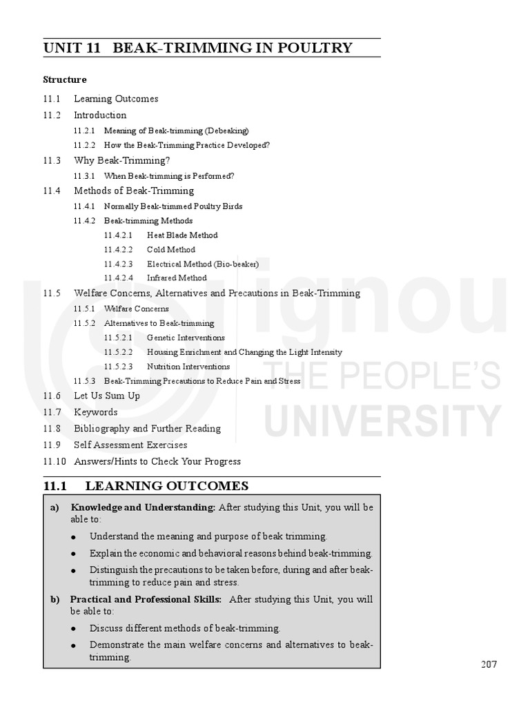 Unit 11 PDF | PDF | Poultry Farming | Poultry