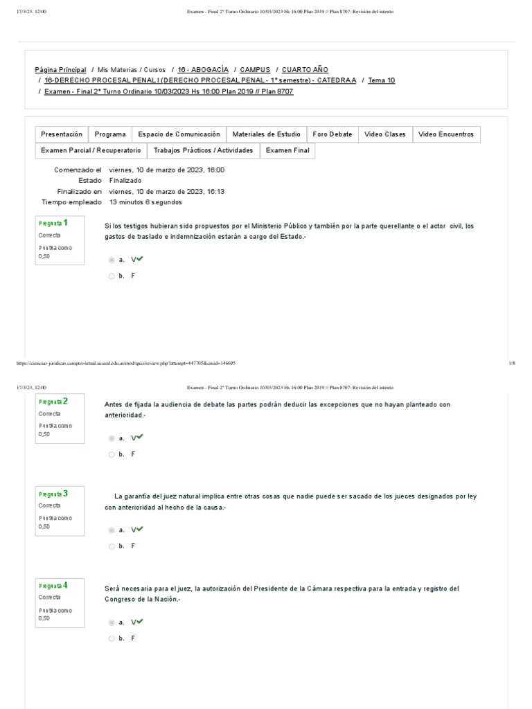 Examen - Final 2° Turno Ordinario 10 - 03 - 2023 Hs 16 - 00 Plan 2019 ... Examen - Final 2° Turno Ordinario 10 - 03 - 2023 Hs 16 - 00 Plan 2019 ...