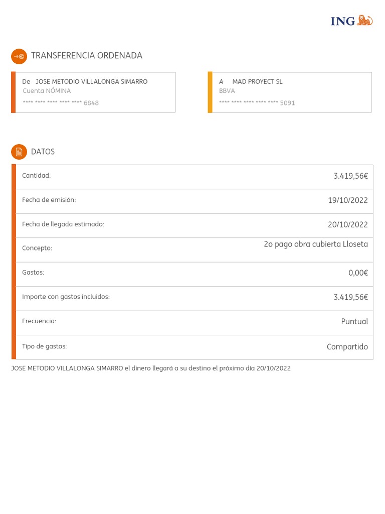 Movimiento INGDIRECT PDF | PDF