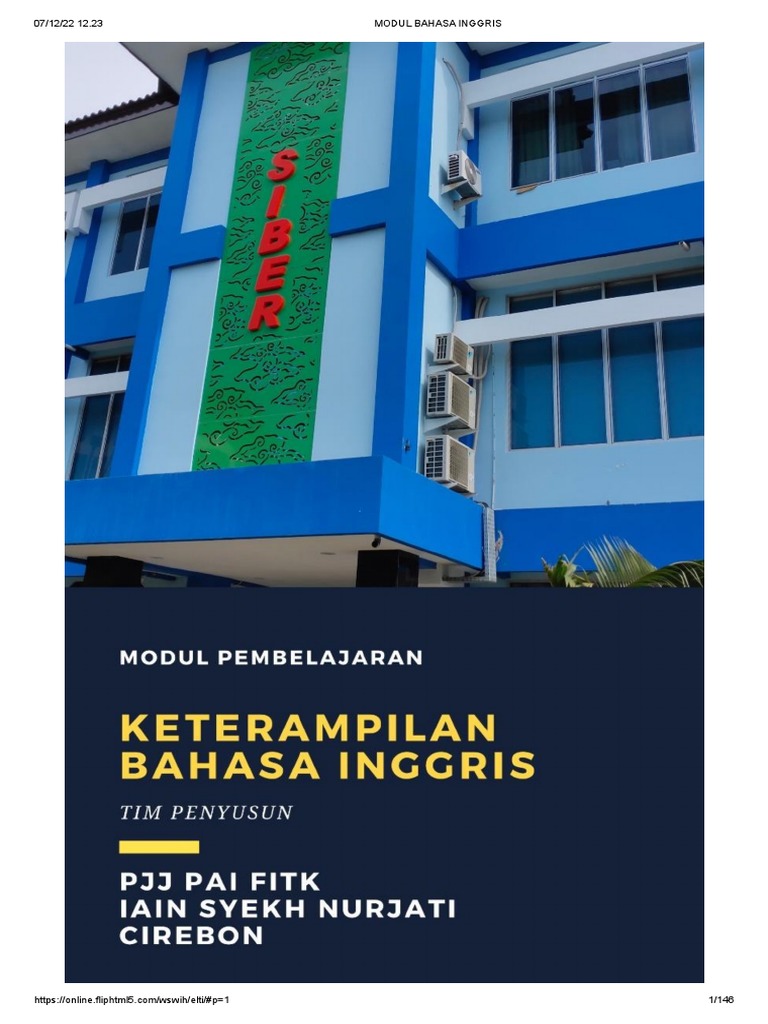 MODUL BELAJAR BAHASA INGGRIS SECARA KOMPREHENSIF | PDF