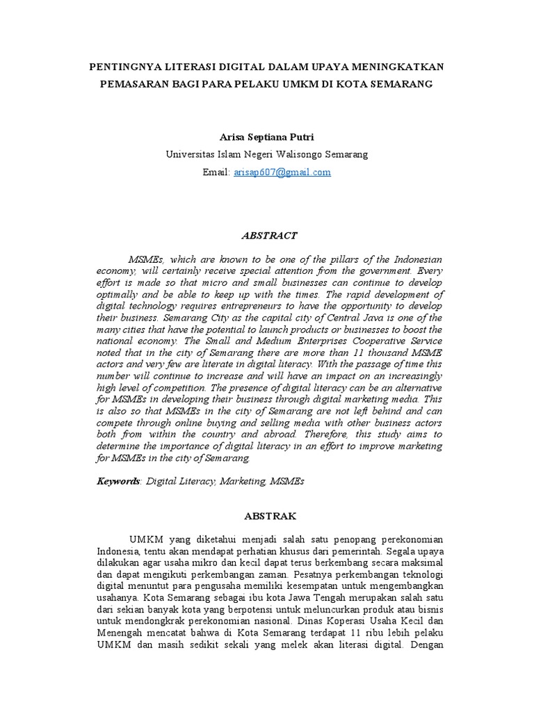 Arisa Septiana Putri - 2105026097 - EIC3 - ARTIKEL MIKRO | PDF