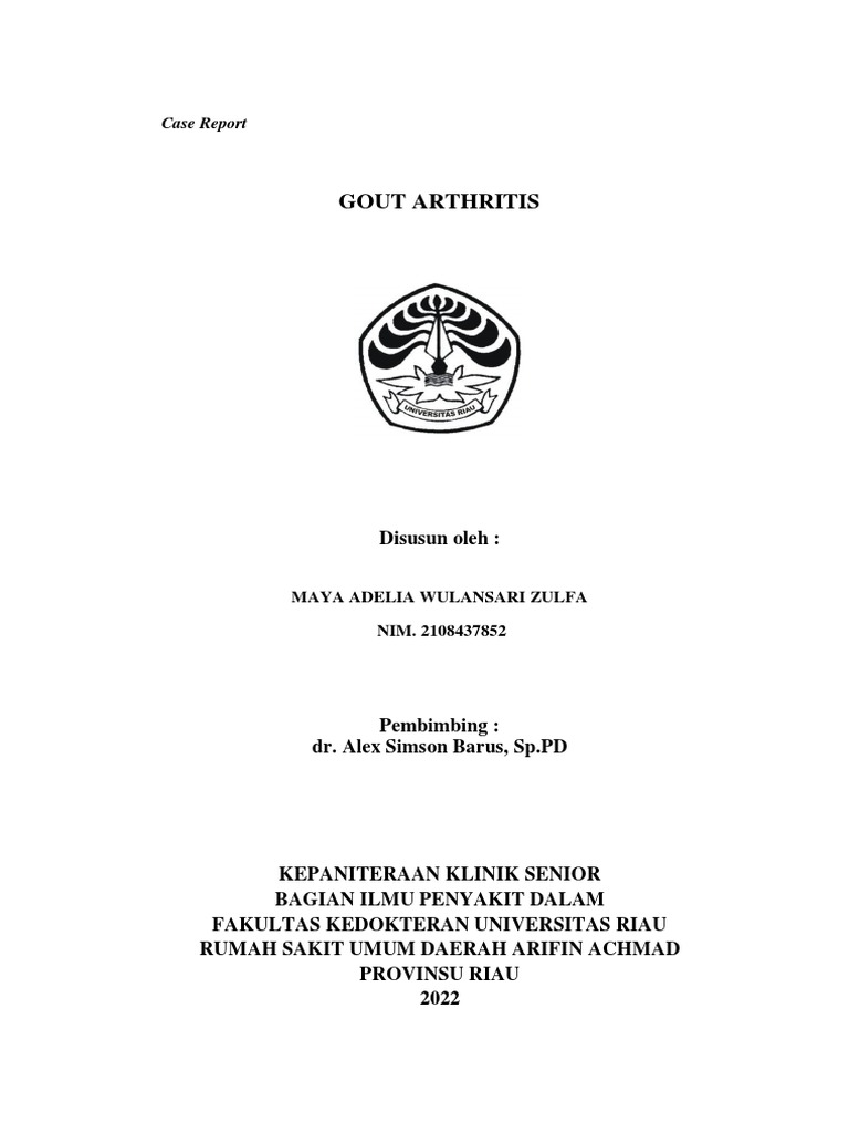 Gout Athritis | PDF