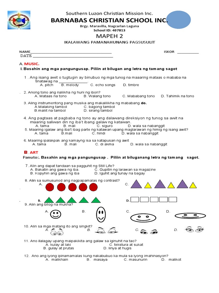PT - Mapeh 2 - Q2 | PDF