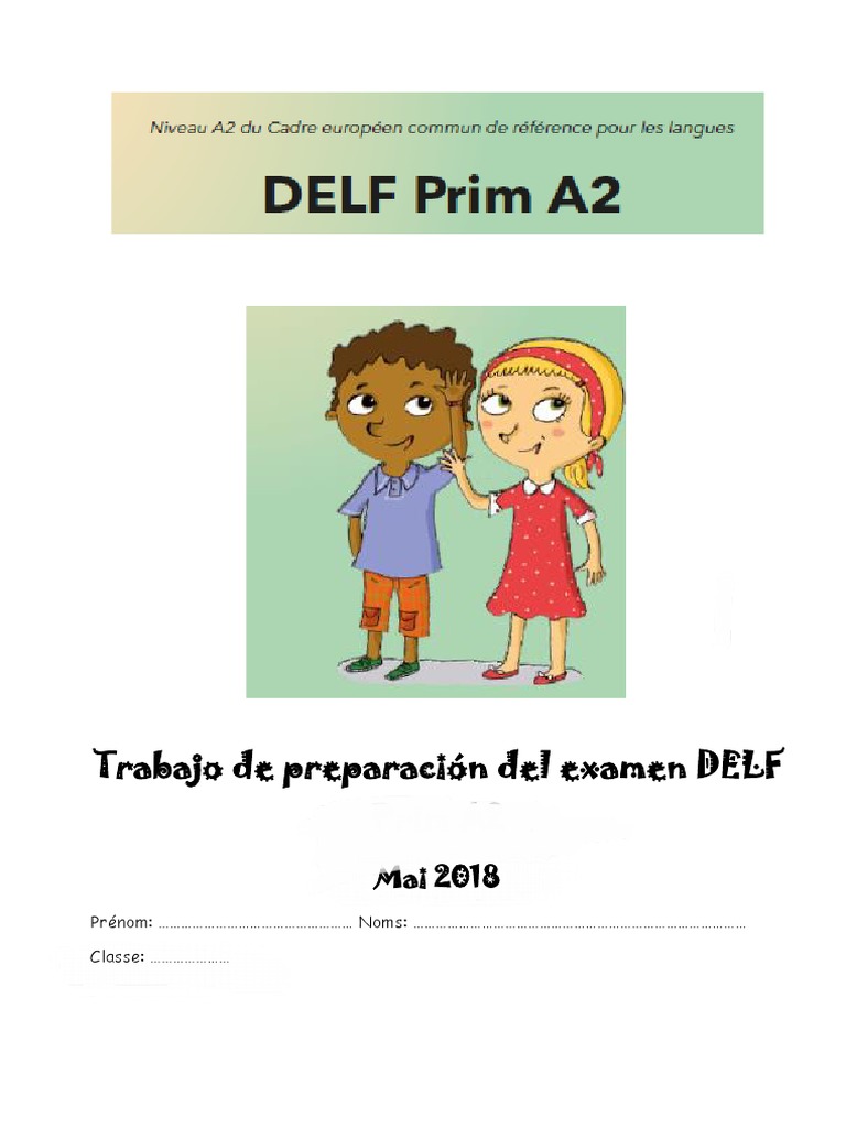 Exercices Preparacion Delf Prim A2 Mayo - 1-10 | PDF | Nourritures