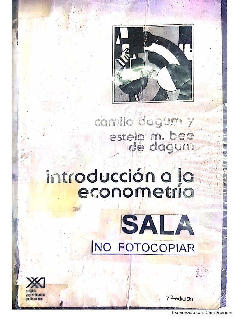 Econometria Camilo Dagum PDF | PDF