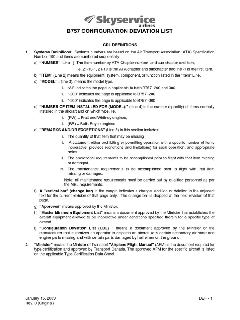 B757 Configuration Deviation Guide | PDF | Aircraft | Vehicles