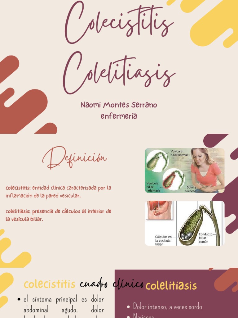 Presentación de Colescistitis y Colelitiasis | PDF | Epidemiología ...
