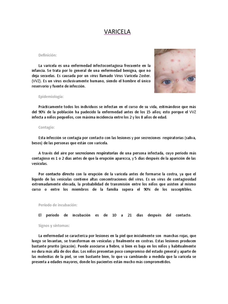 VARICELA | PDF | Virus | Ciencias de la Salud