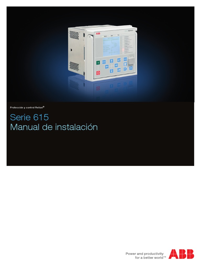 RE 615 Inst 756911 ESd | PDF | Relé | Tornillo