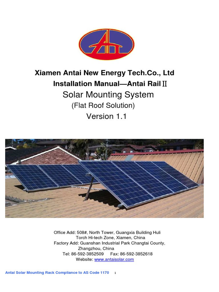 Silo Tips Solar Mounting System Pdf Screw Solar Panel
