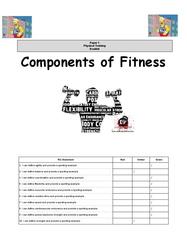 Components of Fitness | PDF | Physical Fitness | Skeletal Muscle