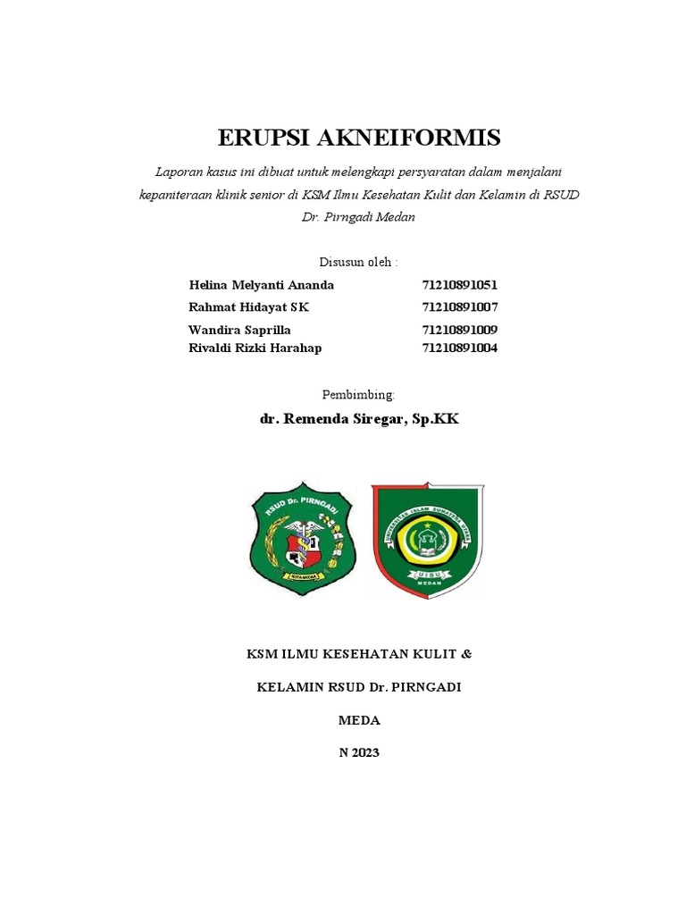 Laporan Kasus Erupsi Akneiformis | PDF