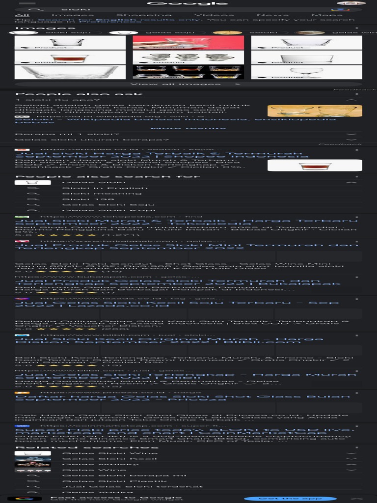 Sloki: Apa Itu dan Jenis Gelas Sloki | PDF