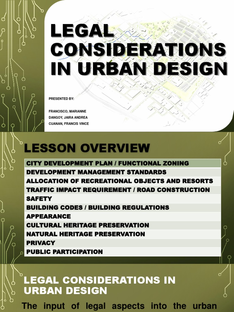 Legal Considerations PDF Version | PDF | Zoning | Urban Planning