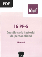 16 PF Manual | PDF