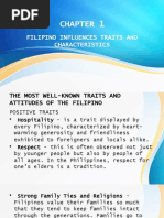 Character Traits and Filipino Values | PDF | Philippines | Psychology