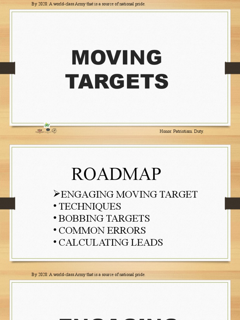 5 Moving Targets | PDF | Telescopic Sight | Equipment
