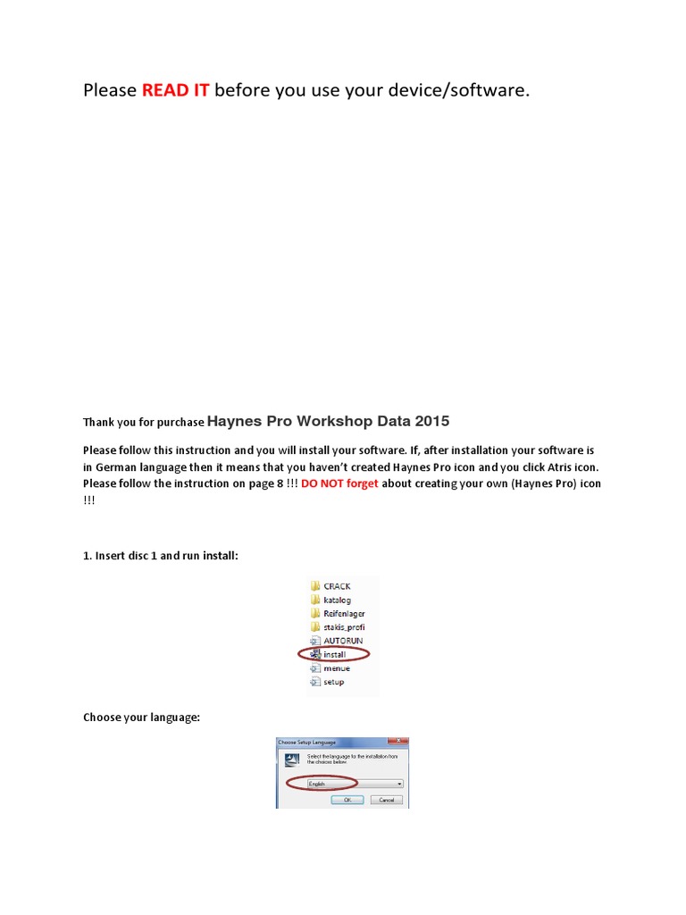 How To Install Haynes Software | PDF | Computers