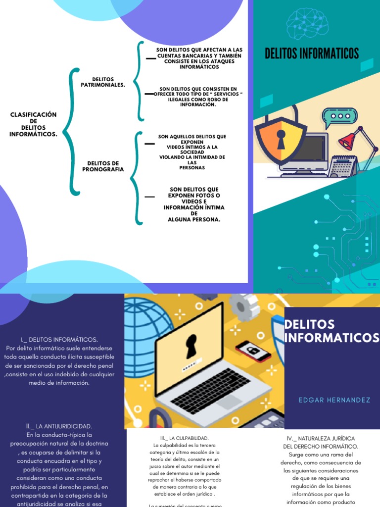 Folleto de delitos informáticos | PDF | Derecho penal | Cibercrimen