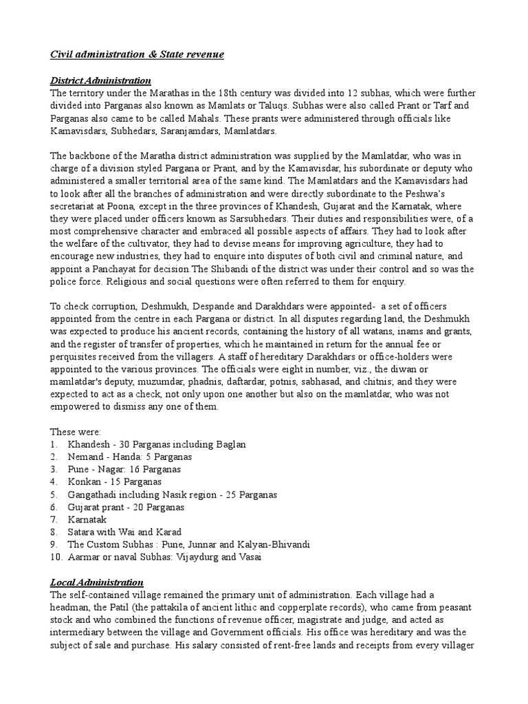 Civil Administration | Download Free PDF | Taxes