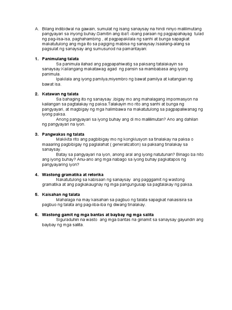 Pre Test | PDF