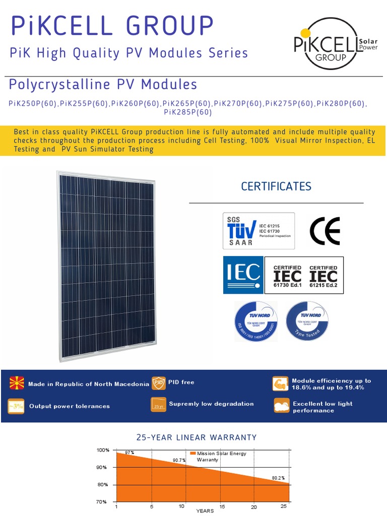 Polycrystalline PV Modules | PDF | Solar Panel | Photovoltaics