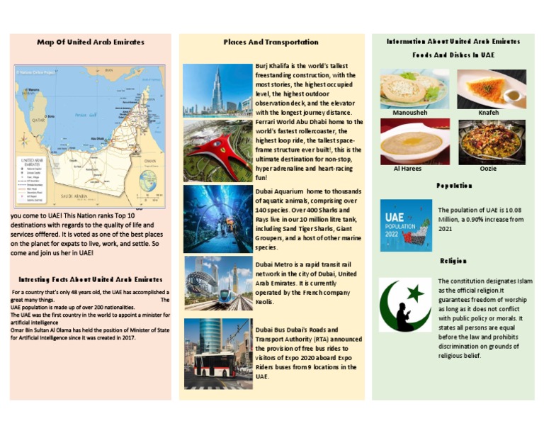 Travel Brochure - English PDF | PDF | United Arab Emirates | Dubai