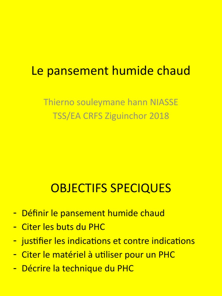 Pansement Humide Chaud | PDF | Brûlure | Spécialités médicales
