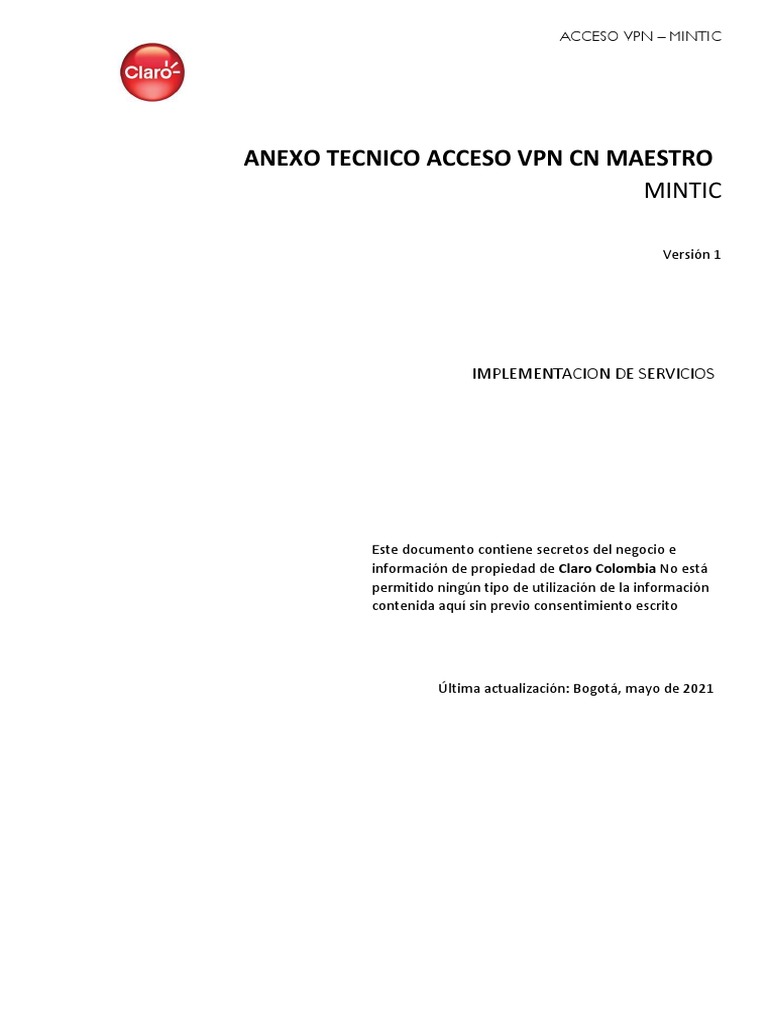 Guía de Conexión VPN MINTIC | PDF | Red privada virtual | Internet