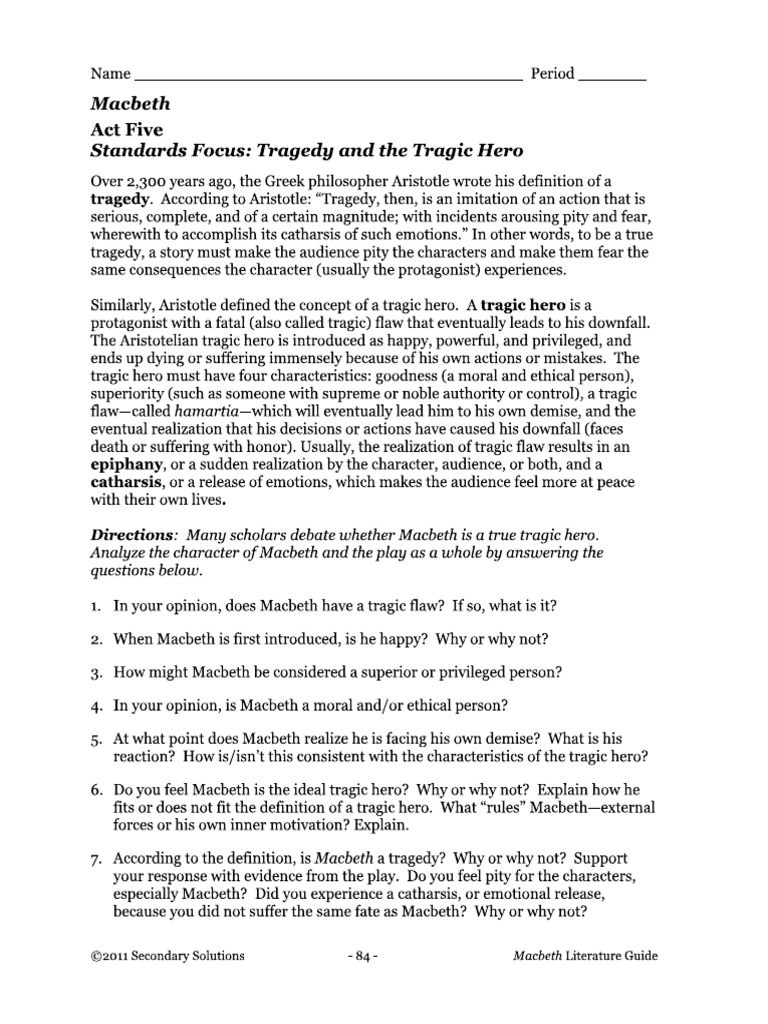 Tragic Hero PDF | PDF