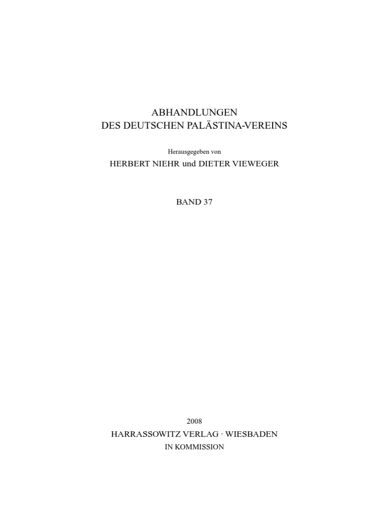 Christian Frevel, Gifts To The Gods? (2008) | PDF | Goliath | Sacrifice