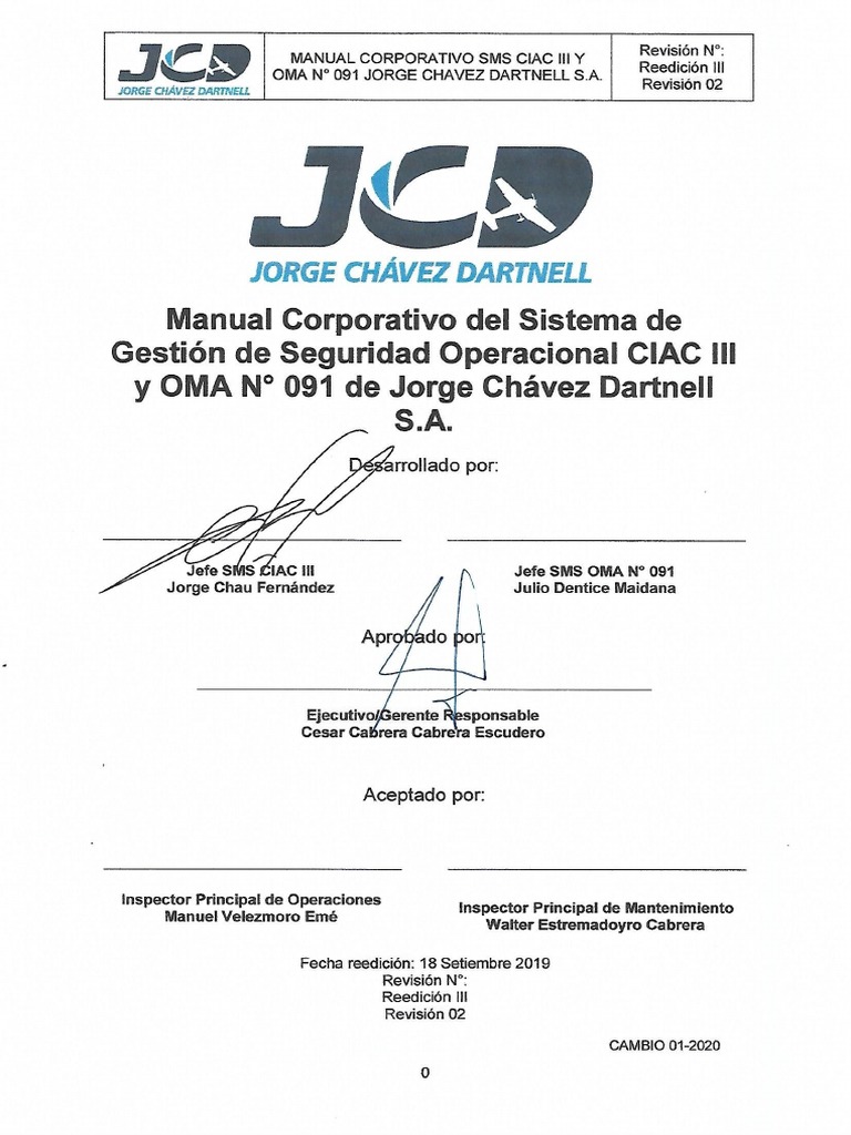 Manual Corporativo SMS JCD Reed - III Rev. 02 | PDF | Business