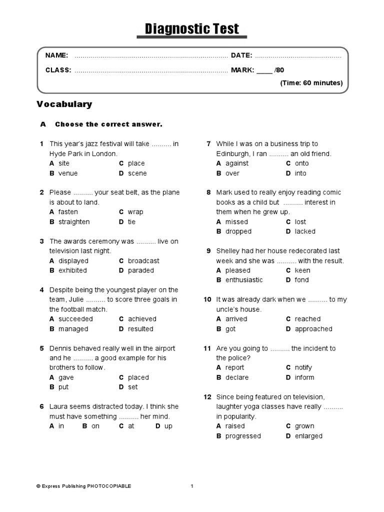 11 OnScreen B2plus Diagnostic Test | PDF