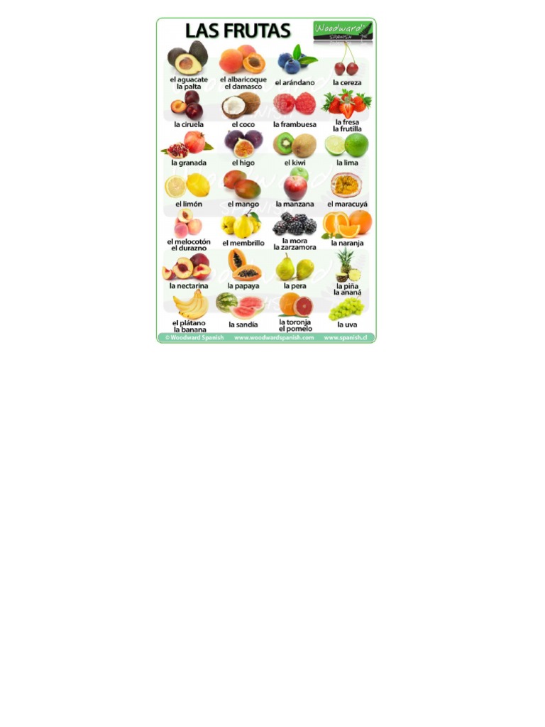 Las Frutas | PDF