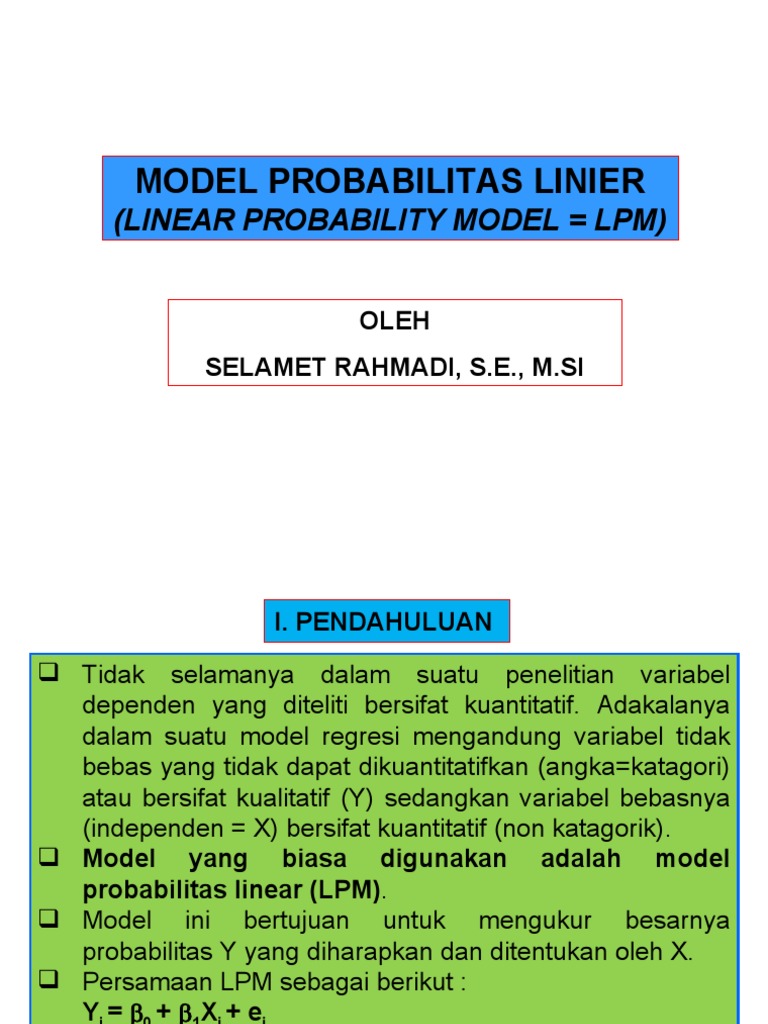 Model LPM | PDF