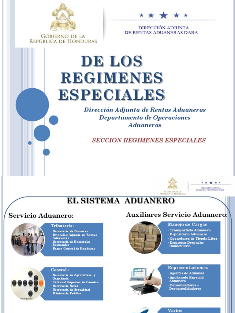 Regimenes Especiales | PDF | aduana | Impuestos